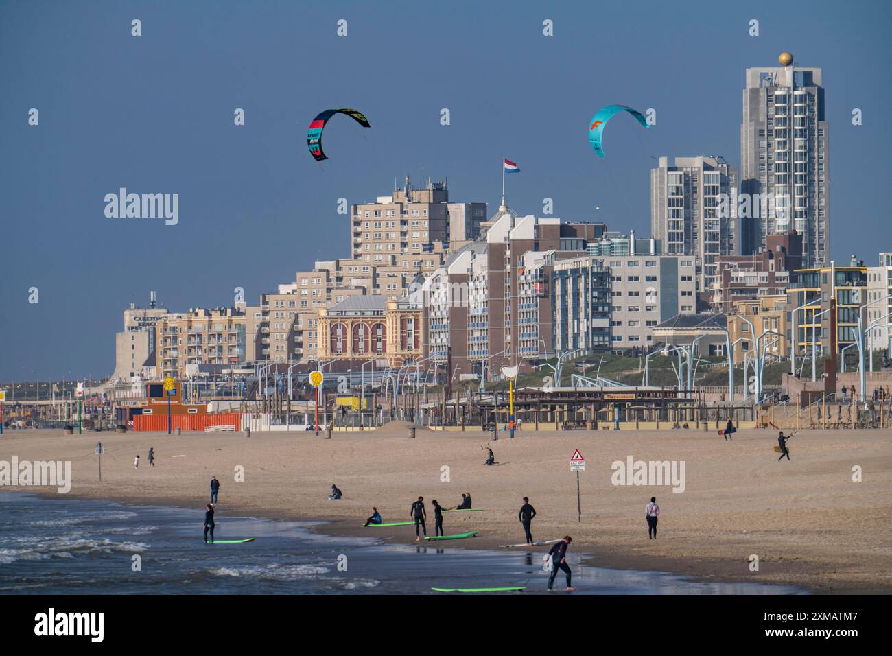 View of the skyline of Scheveningen, which belongs to the city of The ...