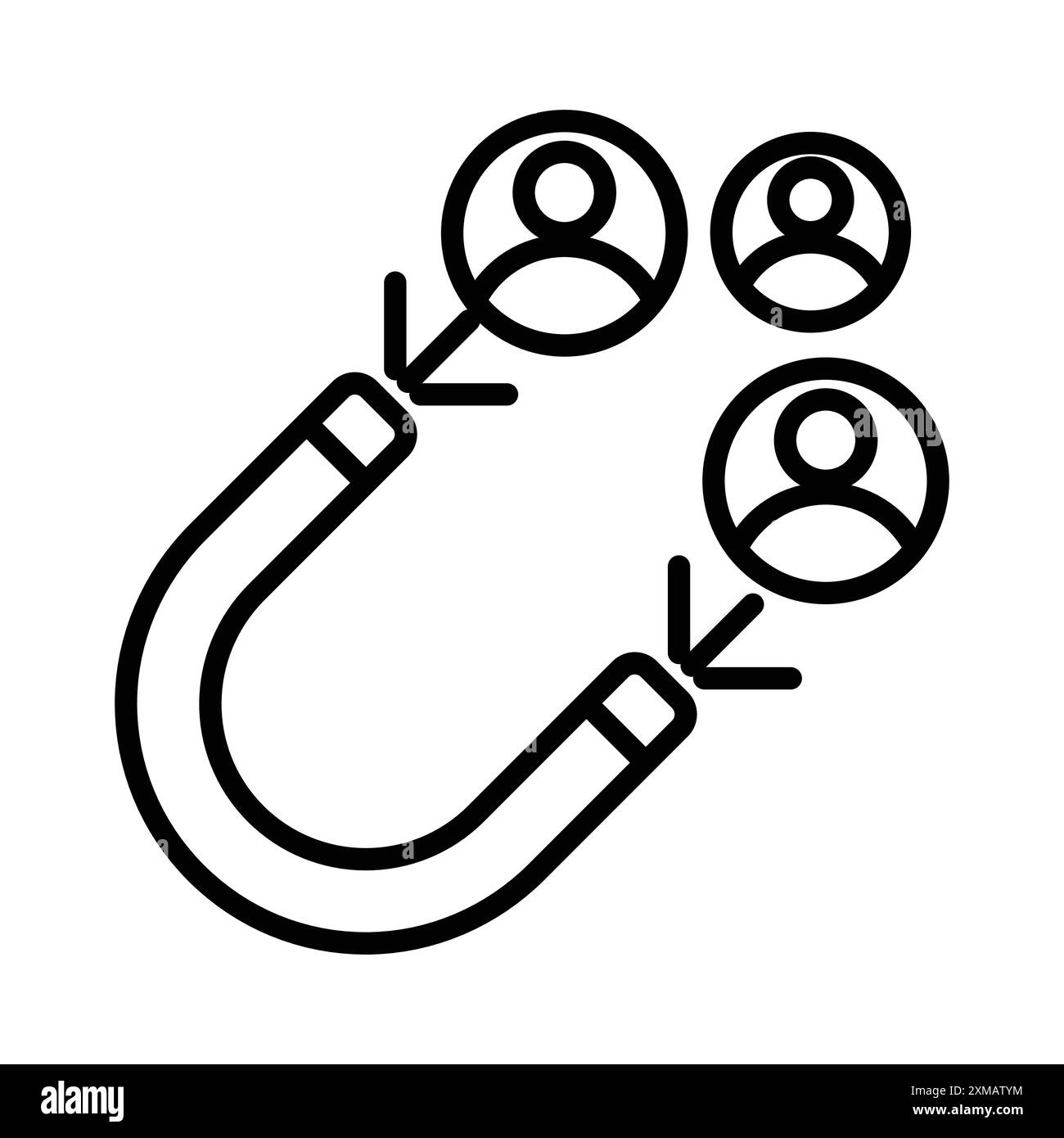 User Engagement icon linear logo mark set collection in black and white for web Stock Vector ...