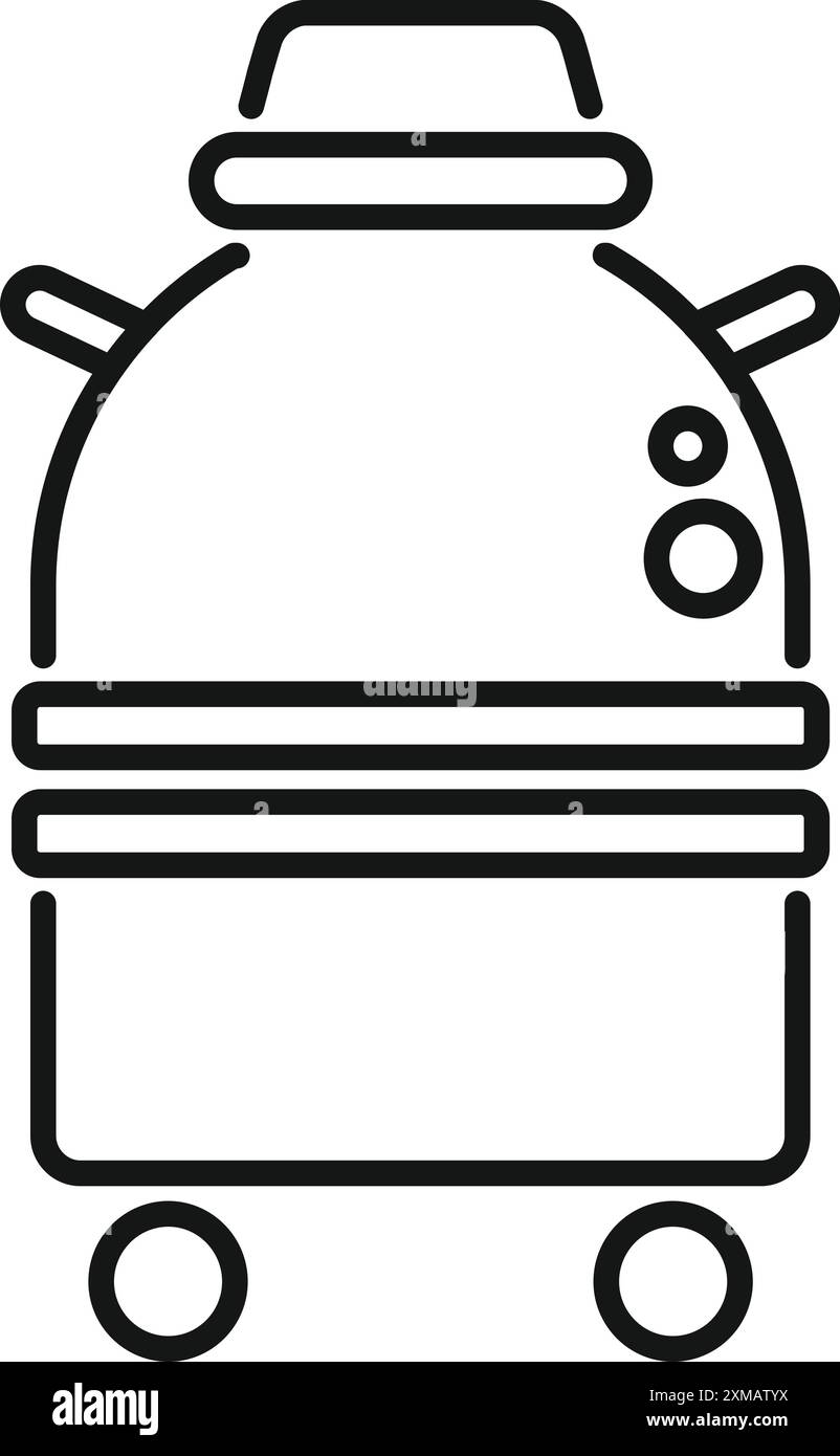 Liquid nitrogen tank for embryo Black and White Stock Photos & Images ...