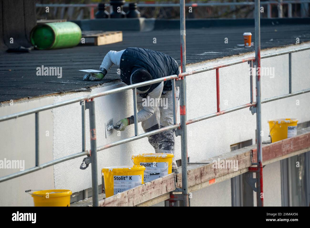 Building site, thermal insulation, external insulation, facade ...