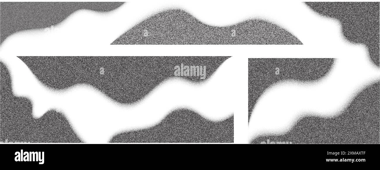 Dotted corners. Noise vector gradient fade stipple effect. Halftone ...