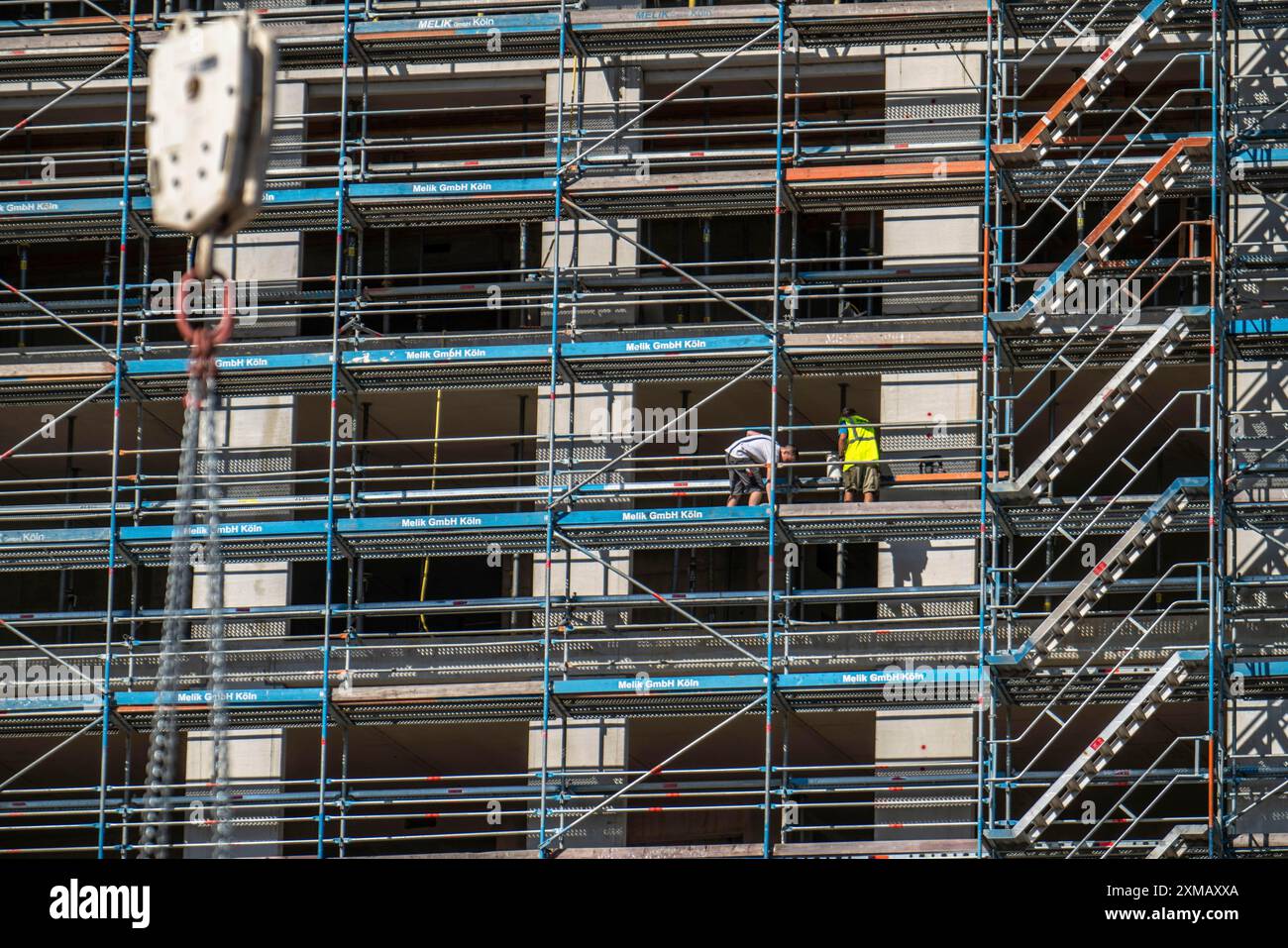 Construction site, at the Cologne Trade Fair Centre, new construction ...
