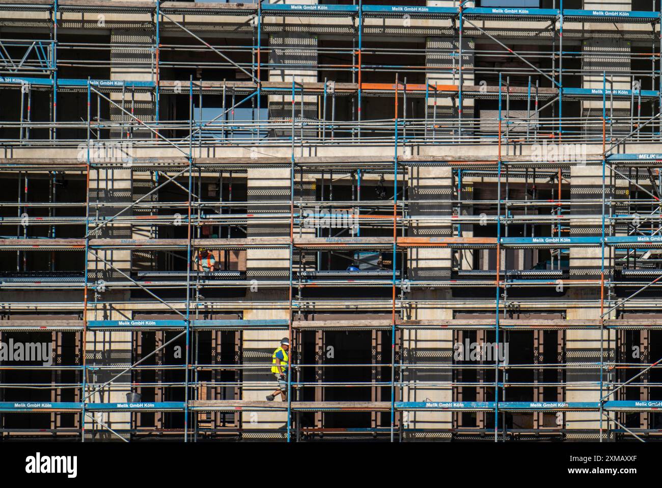 Construction site, at the Cologne Trade Fair Centre, new construction ...