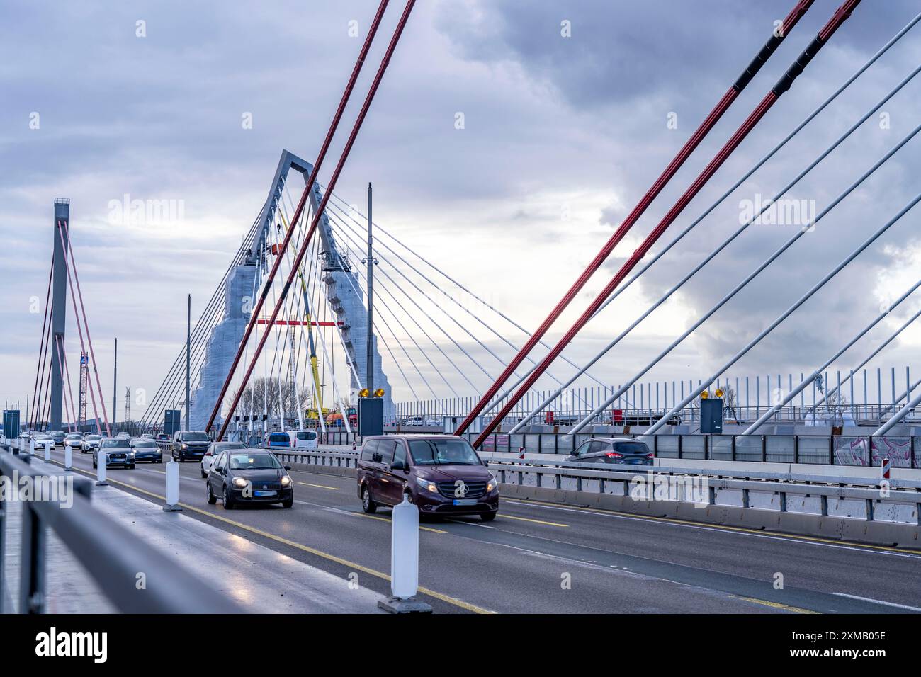 New construction of the A1 motorway bridge over the Rhine near ...