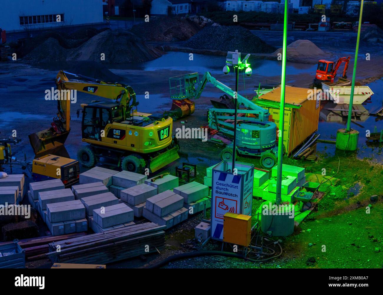 Construction site, construction material, construction tools ...