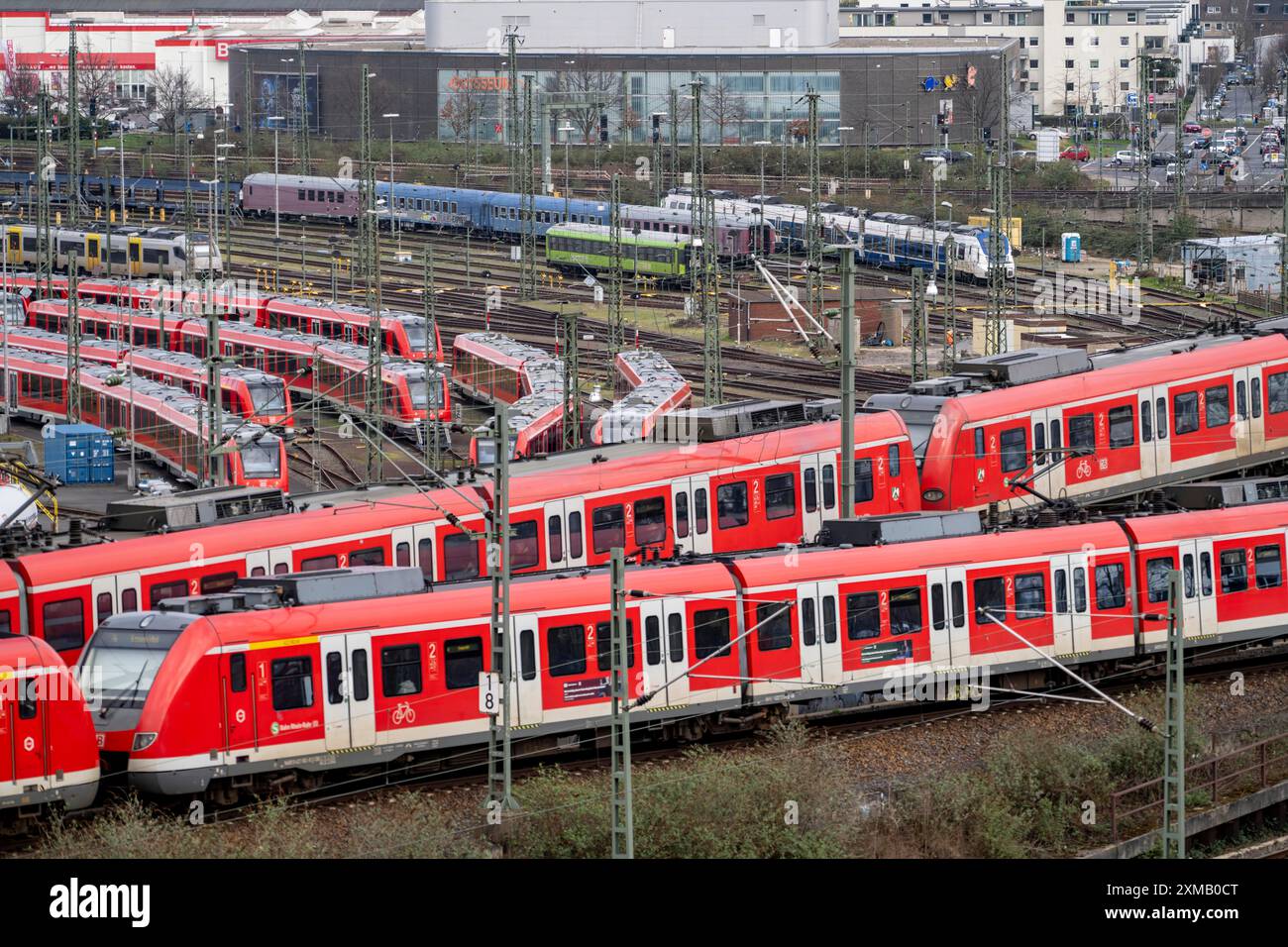 DB Regio stabling facility in Cologne Deutzerfeld, where suburban ...