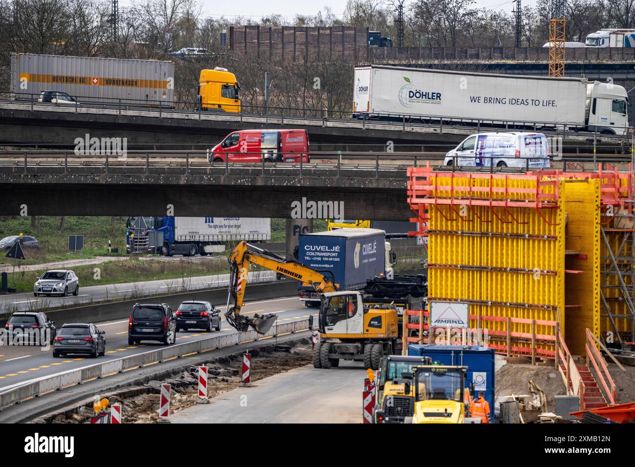 Duisburg-Kaiserberg motorway junction, complete reconstruction and new ...