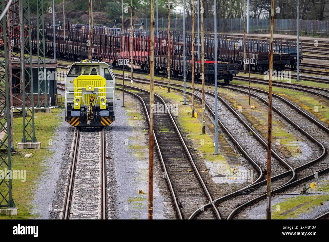 Shunting locomotive, diesel locomotive, Captrain G6, private railway ...