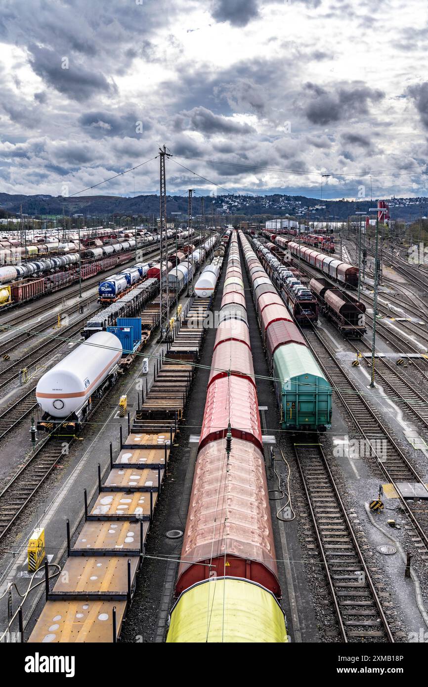 The Hagen-Vorhalle marshalling yard, one of the 9 largest in Germany ...