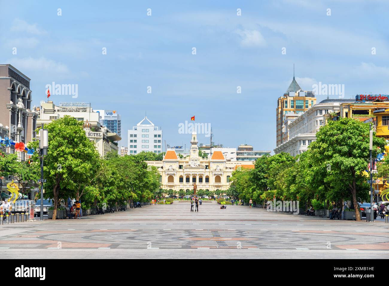 View of Ho Chi Minh Square in Vietnam Stock Photo - Alamy