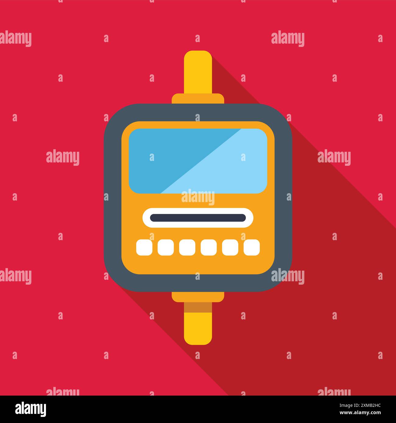 Electronic device is showing an empty battery indicator representing ...