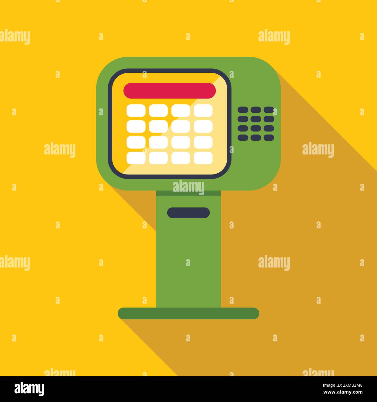 Ticket issuing machine Stock Vector Images - Alamy