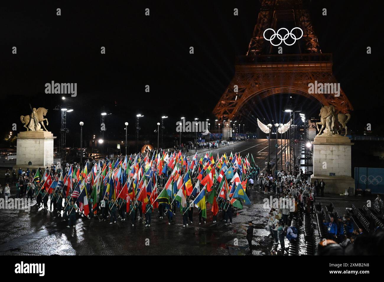 Paris, France. 26th July, 2024. Olympia, Paris 2024, Opening ceremony ...