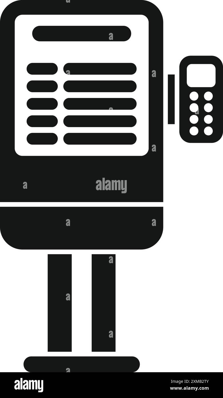 Self service terminal allowing customers to place orders and pay using ...