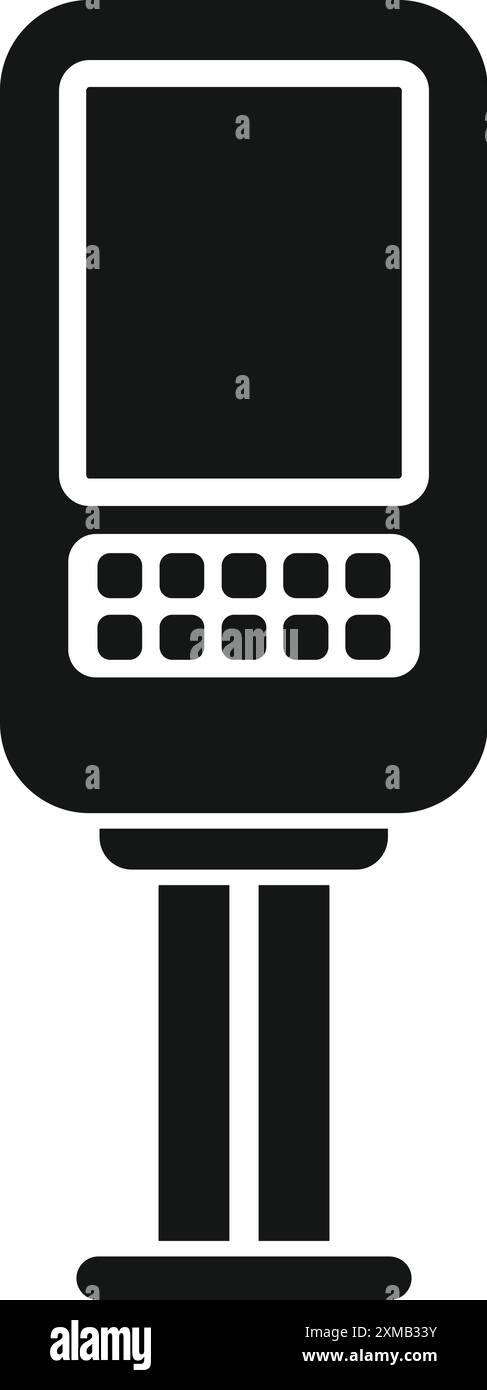 Using a car park ticket machine Stock Vector Images - Alamy