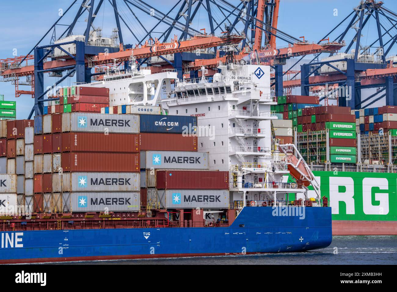 Euromax Container Terminal, BG Emerald of BF Fright Line, container ...