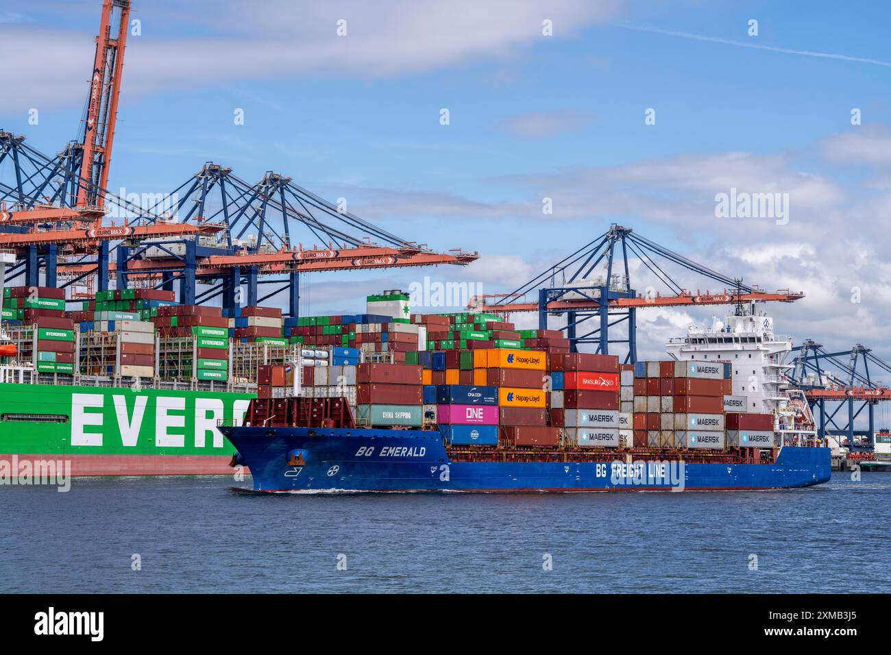 Euromax Container Terminal, BG Emerald of BF Fright Line, container ...