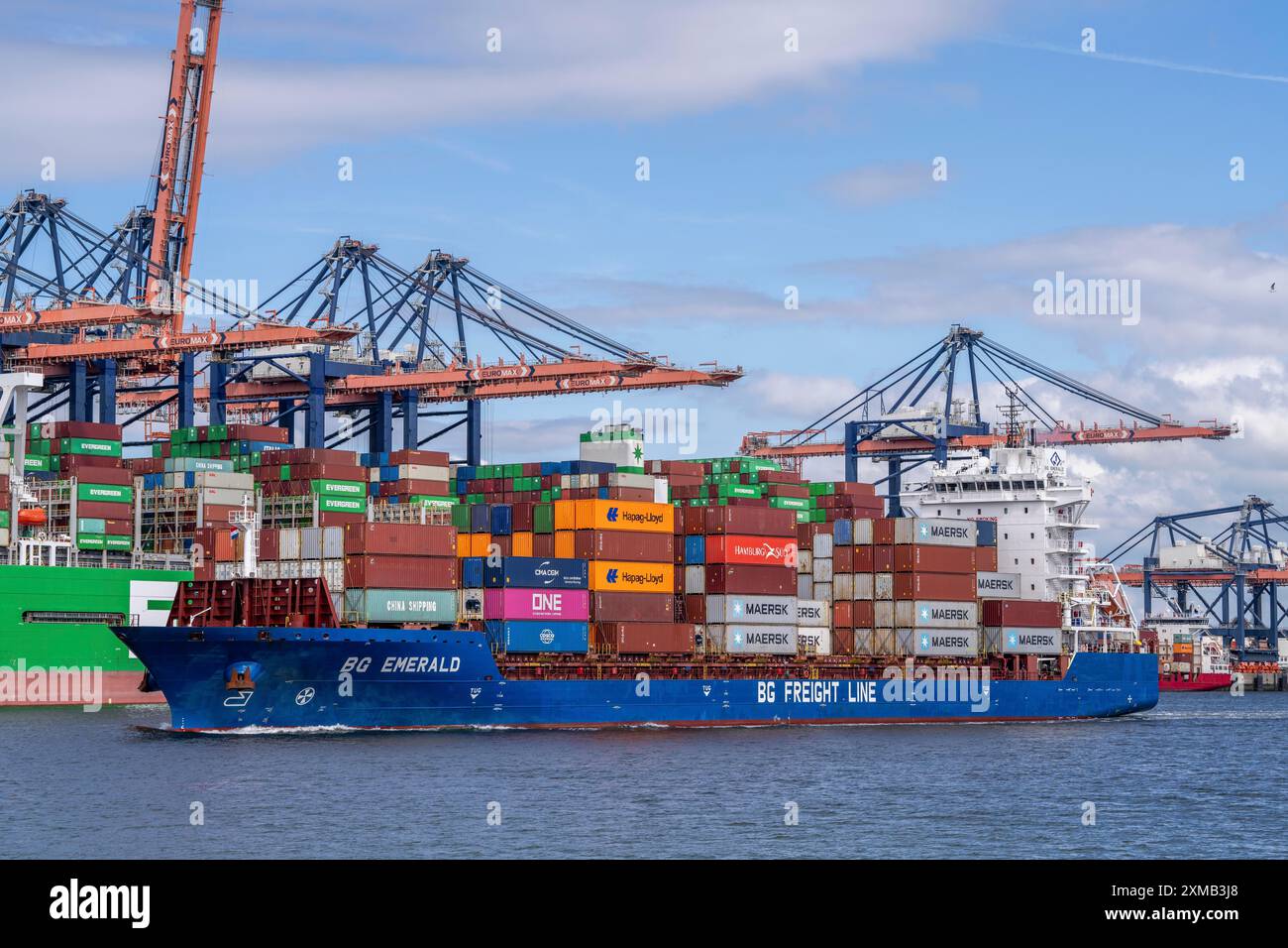 Euromax Container Terminal, BG Emerald of BF Fright Line, container ...