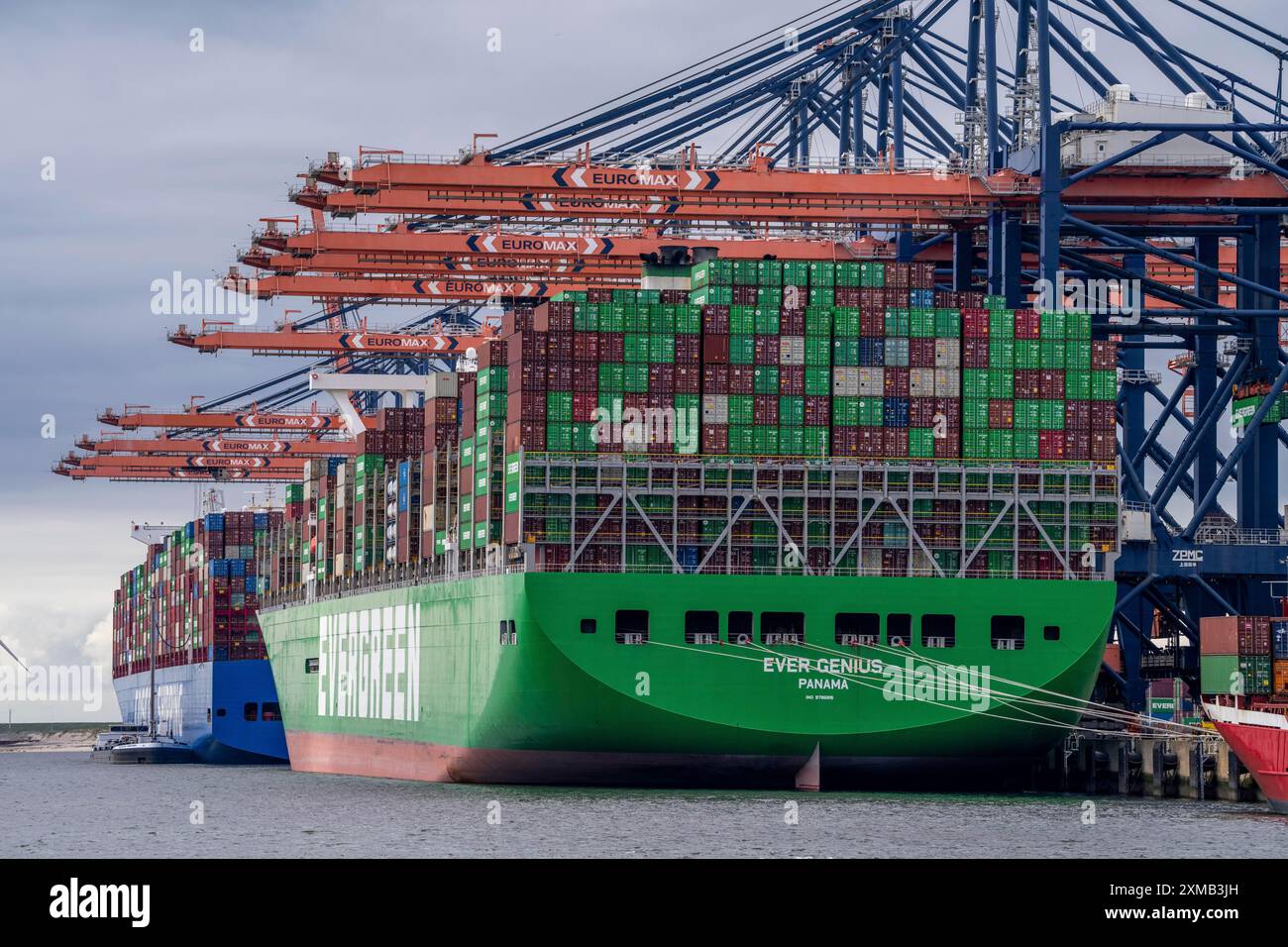 Euromax Container Terminal, container freighter Cosco Shipping Universe ...