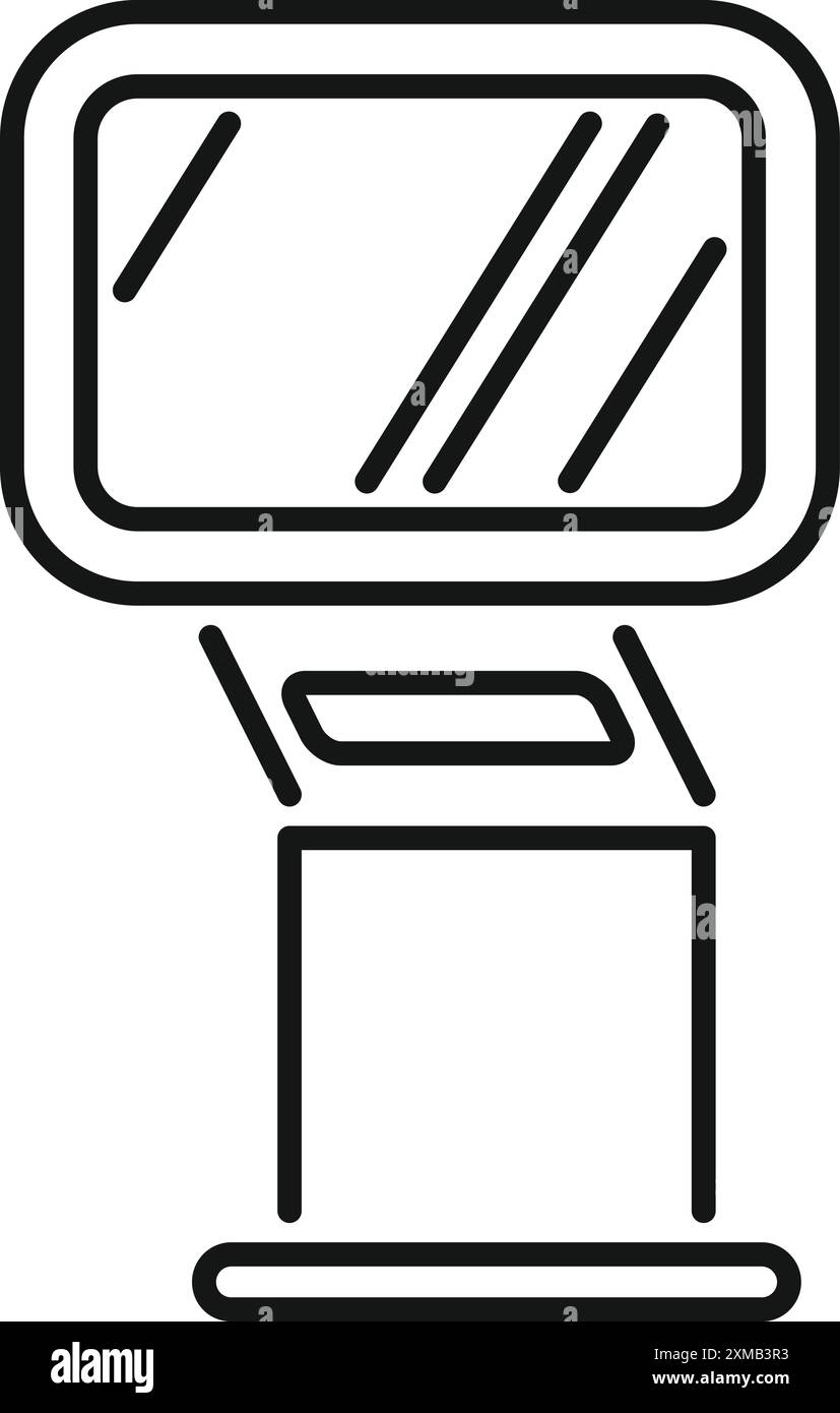 Public internet access point airport Stock Vector Images - Alamy