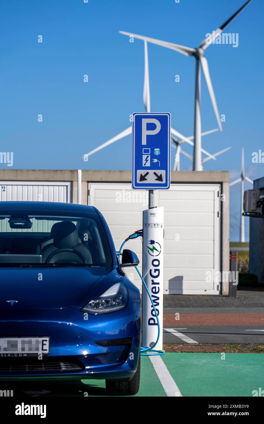 Electric car fast charging station, from the Dutch provider PowerGo, in ...