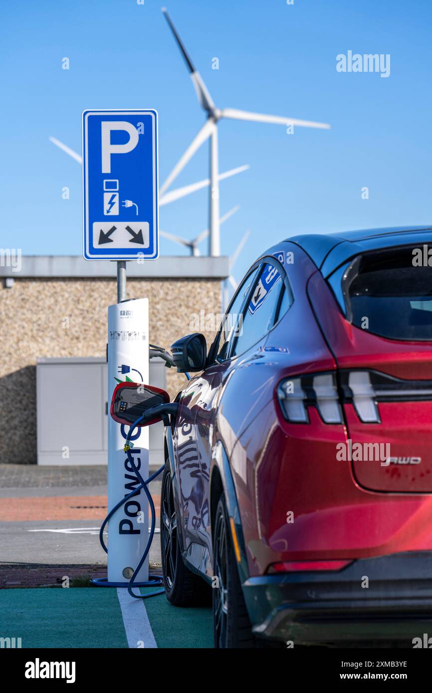 Electric car fast charging station, from the Dutch provider PowerGo, in ...