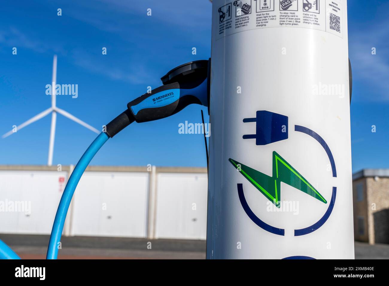 Electric car fast charging station, from the Dutch provider PowerGo, in ...