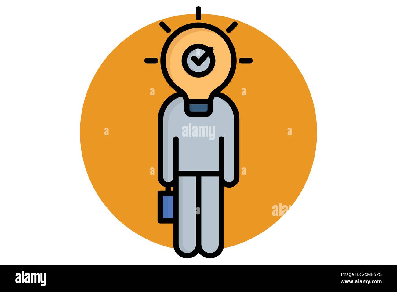Brand awareness icon. people with lightbulb. icon related to recognize ...