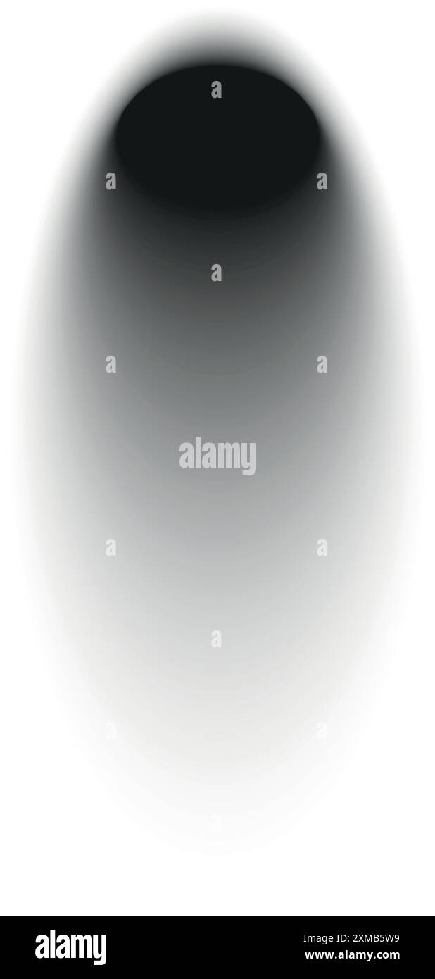 Realistic shadow set with round shapes. black shade effect. Isolated ...