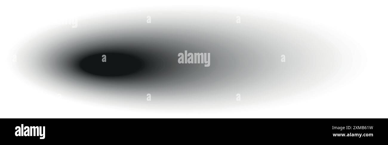 Realistic shadow set with round shapes. black shade effect. Isolated ...