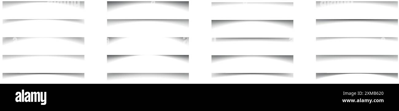 Realistic shadow box effect with light and shade. square shadow on ...