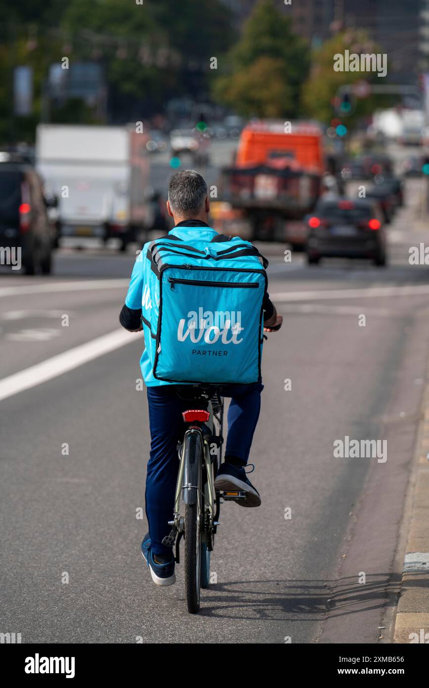Bicycle delivery service Wolt, for groceries, food from restaurants ...