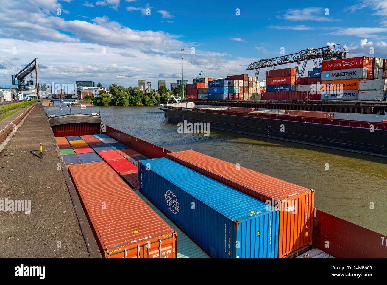 New customs yard building complex, the Gehry buildings, at the media ...