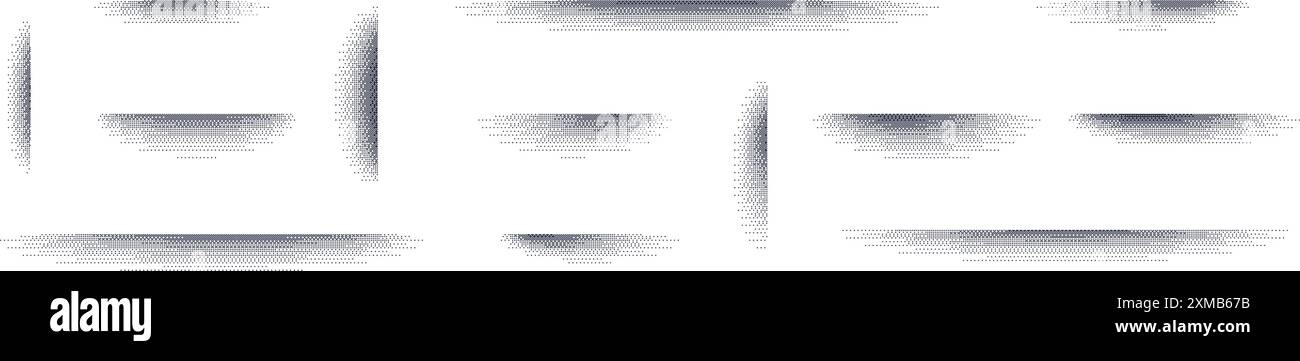 Gradient shadow with grainy noise and stipple effect. lines with dot ...