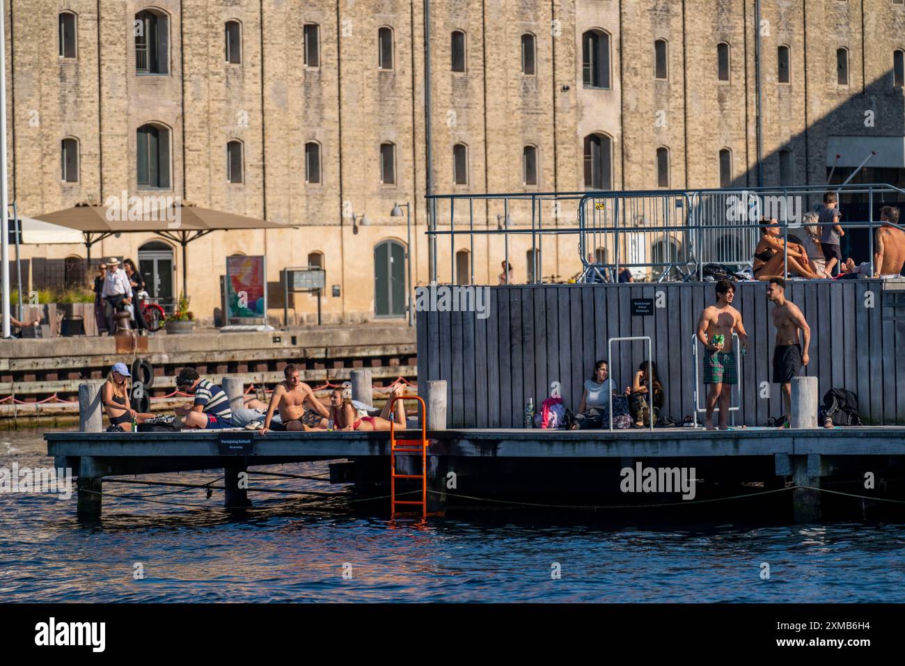 Old warehouses at Strandgade, in Christianshavns, pubs, cafes ...