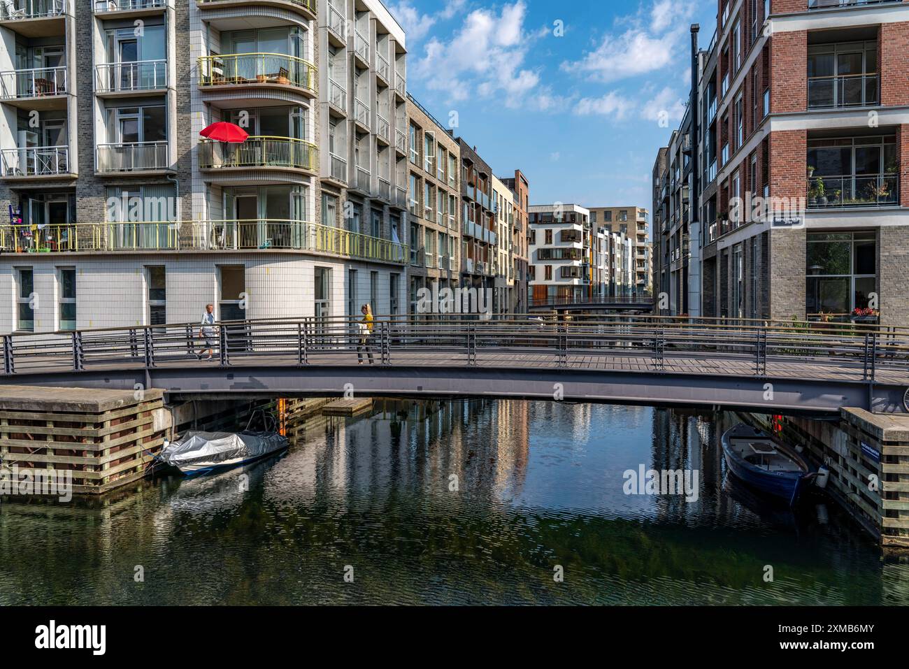 Sluseholmen neighbourhood, on an artificial island, former industrial ...