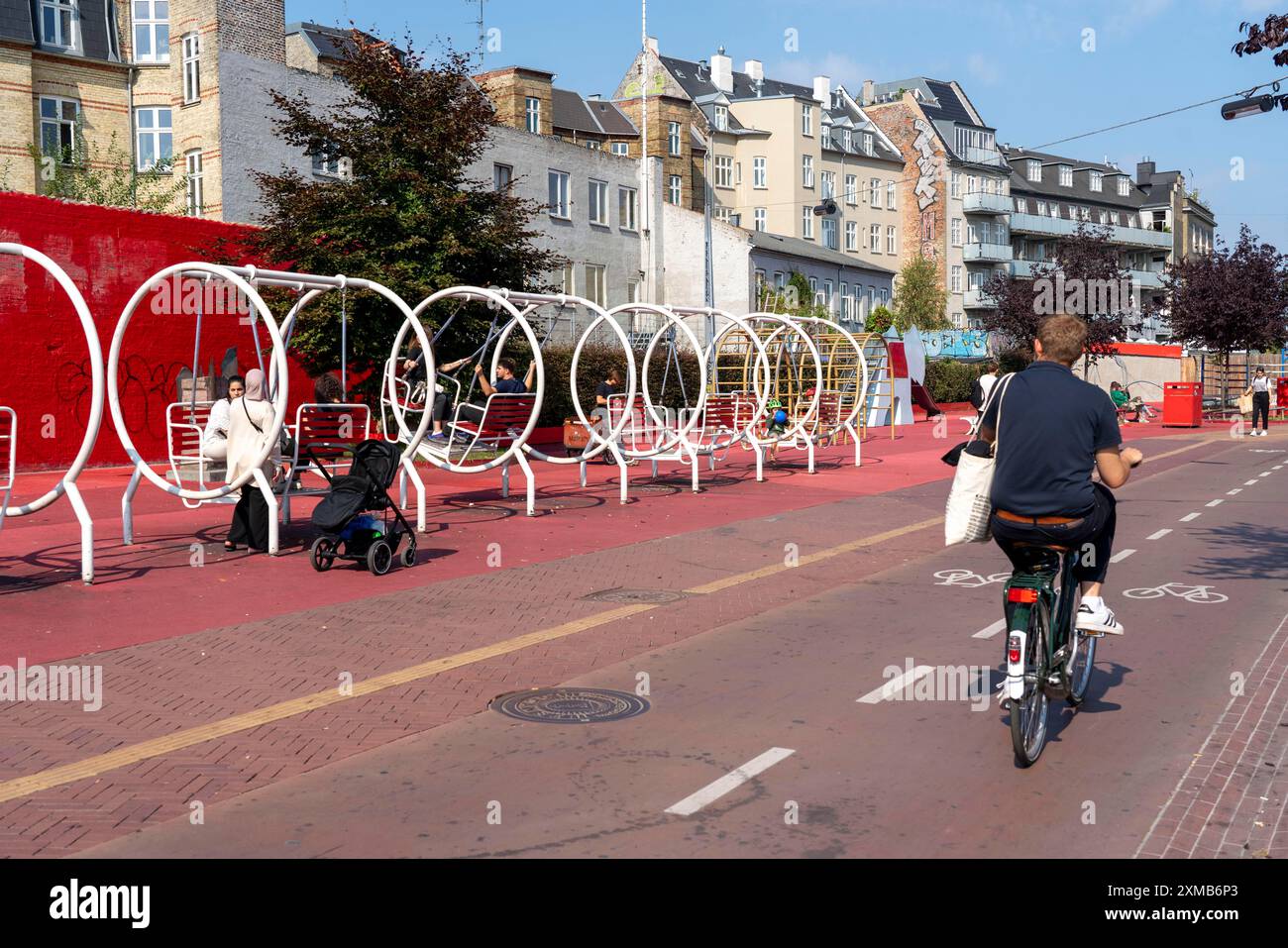 The Norrebro district in Copenhagen, lively, multicultural and student ...