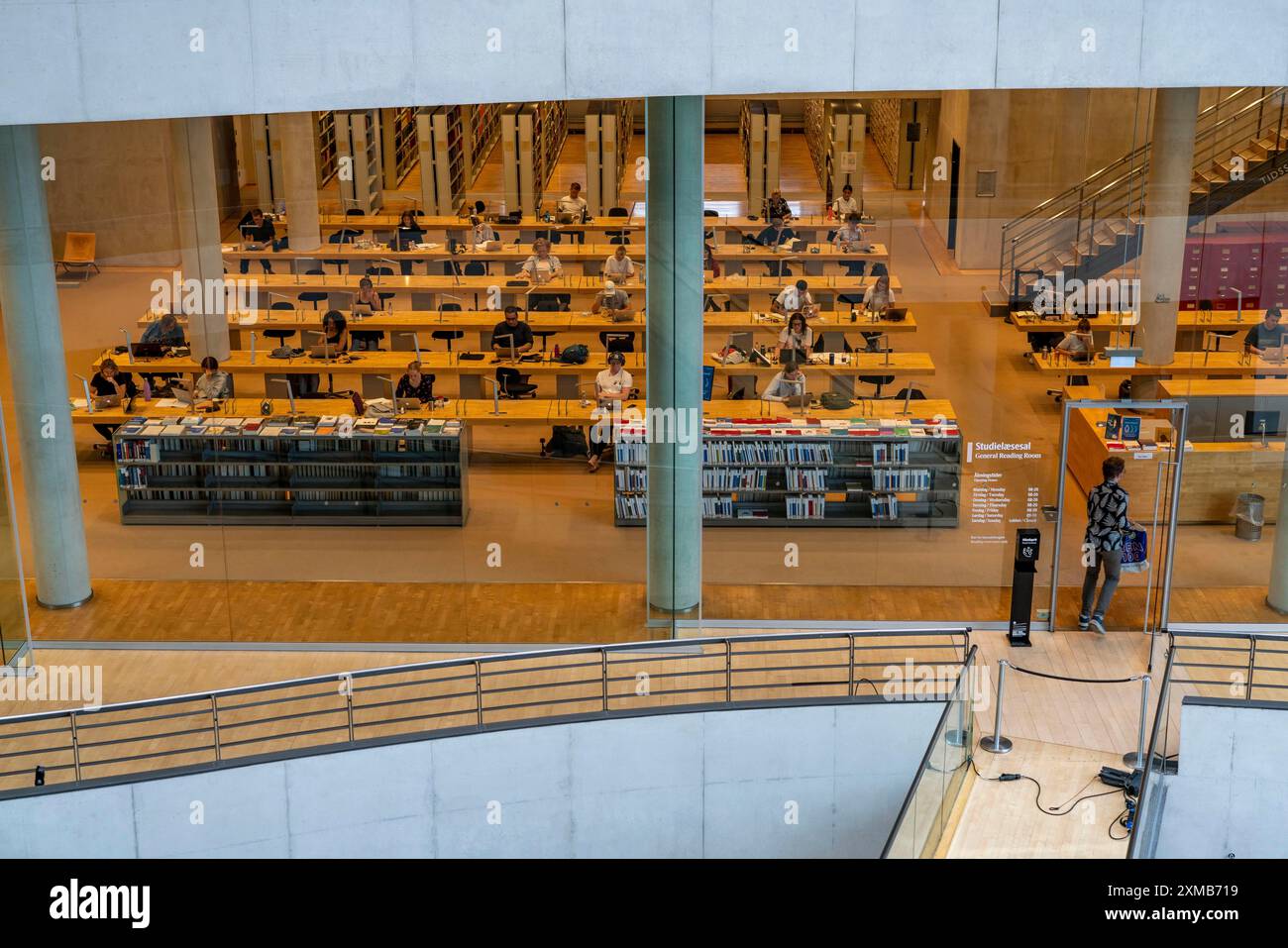 The Danish Royal Library, new building, the so-called Black Diamond ...