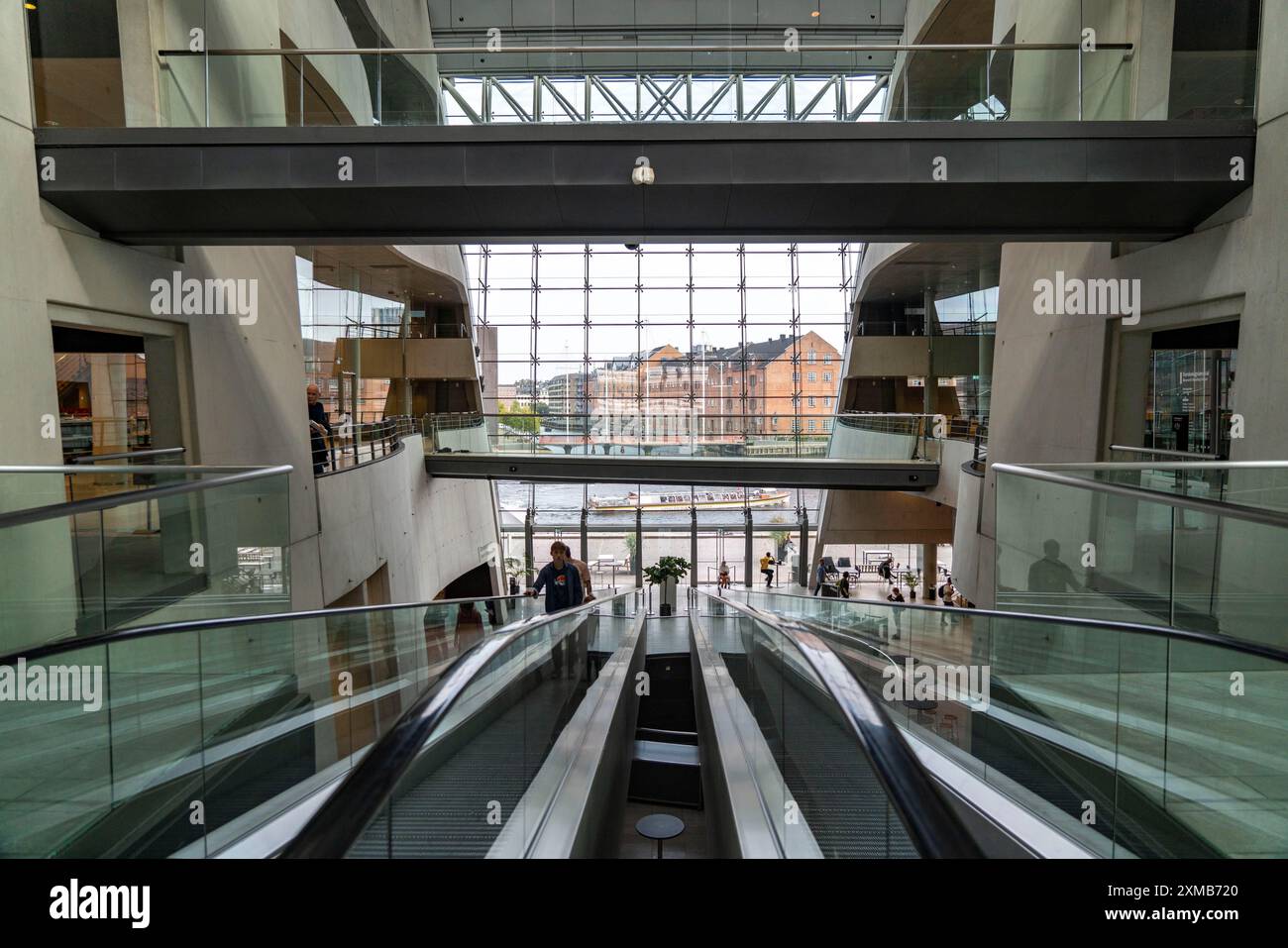 The Danish Royal Library, new building, the so-called Black Diamond ...