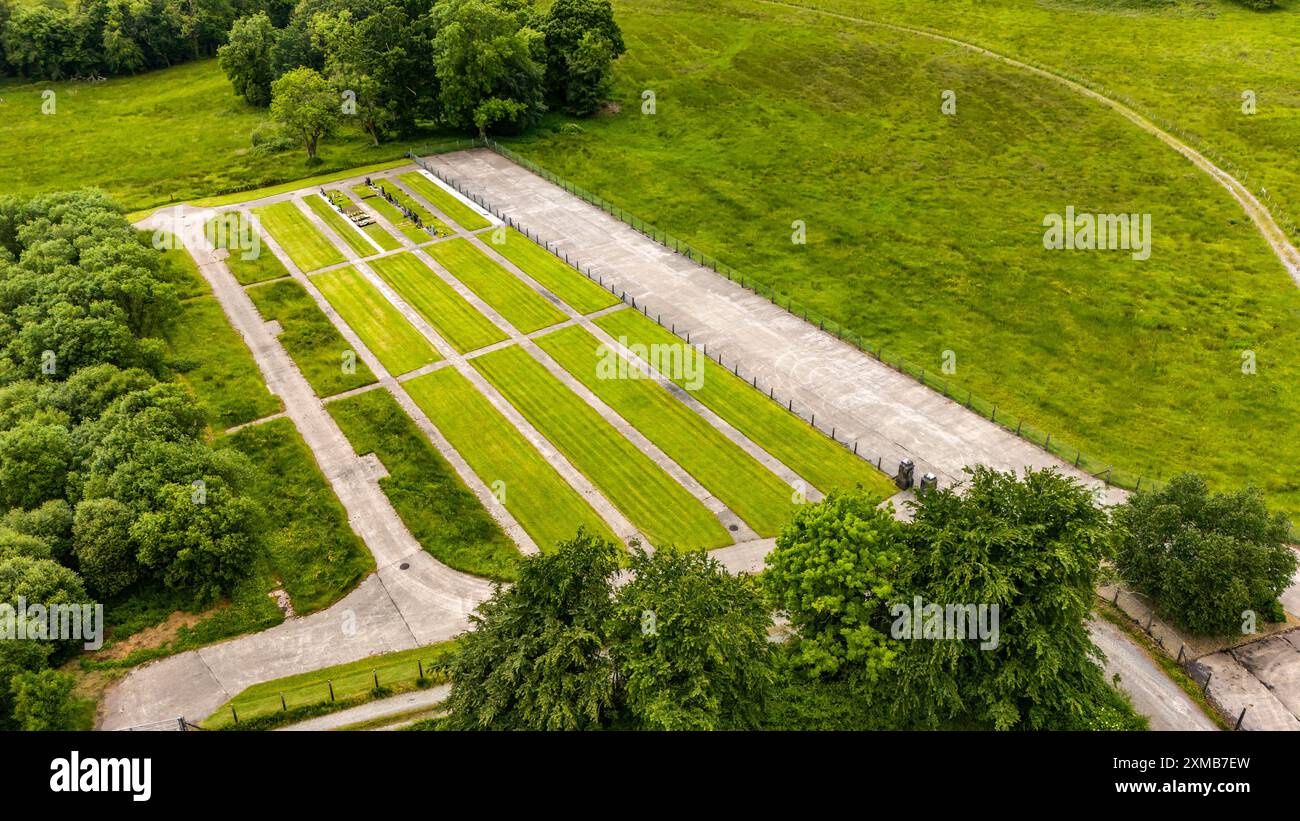 Aerial view new cemetry rosscor hi-res stock photography and images - Alamy