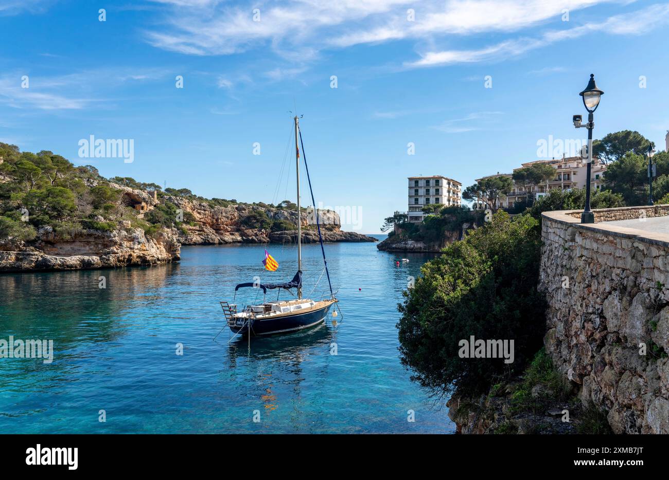 The fishing village of Cala Figuera, on the south-east coast, Majorca ...