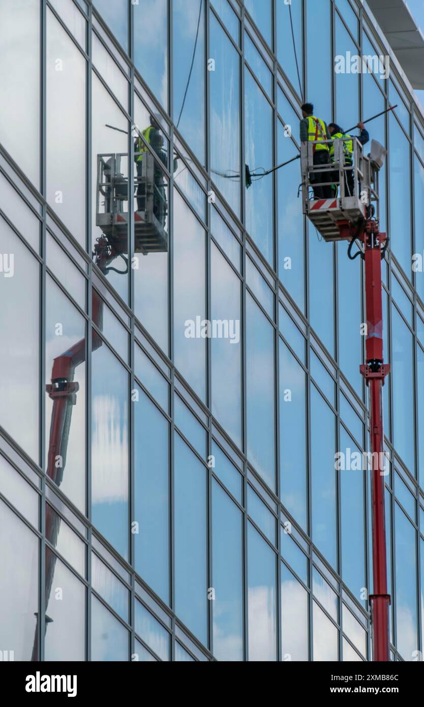 Maintenance for a window hi-res stock photography and images - Alamy