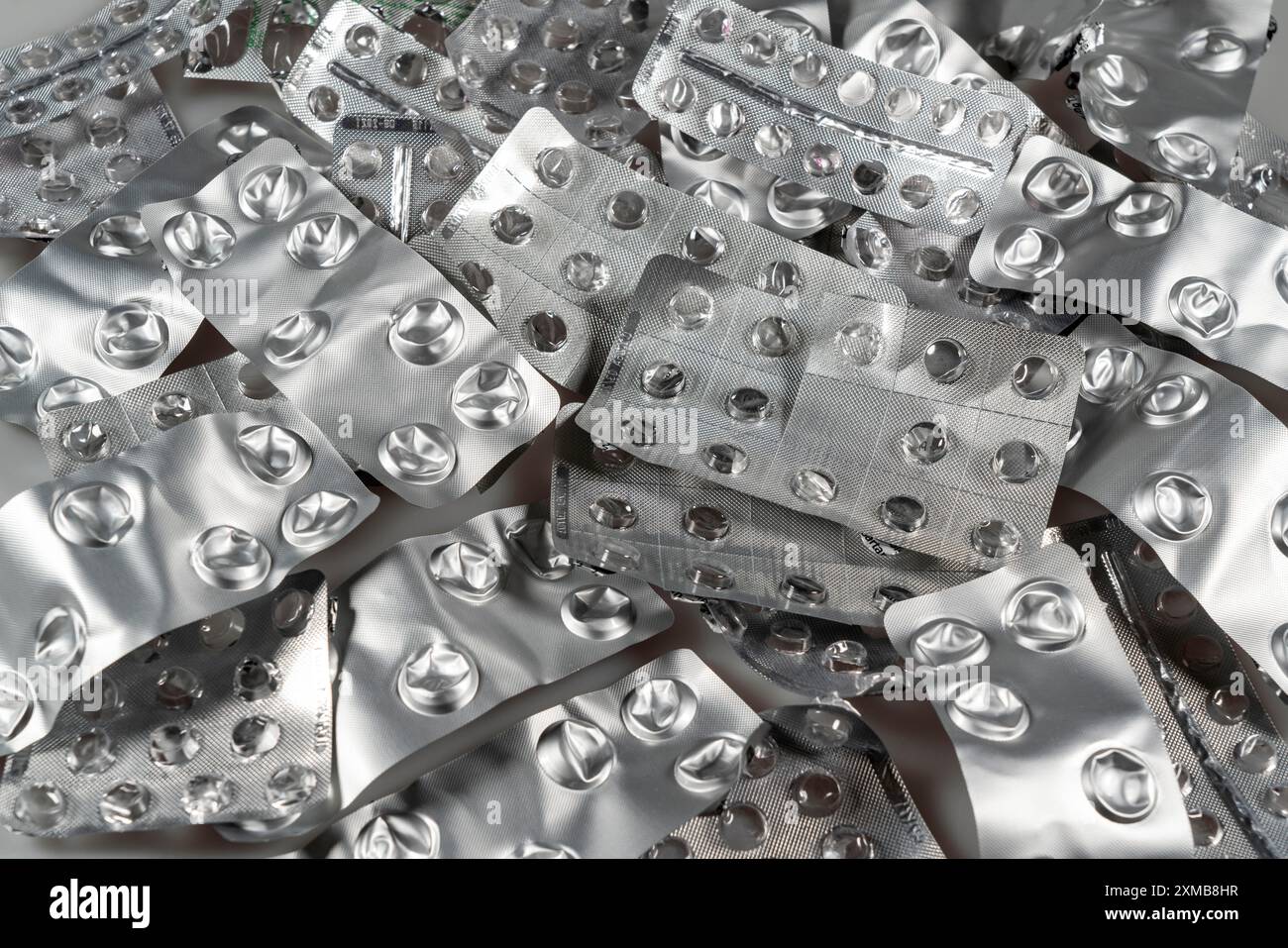 Empty, used medication packaging, pills, tablets Stock Photo - Alamy