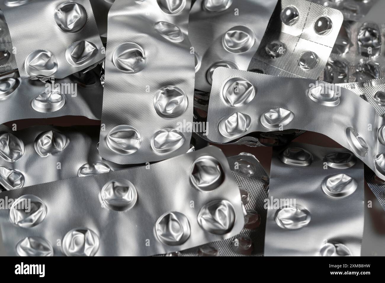 Empty, used medication packaging, pills, tablets Stock Photo - Alamy