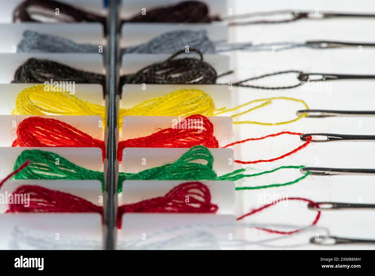 Sewing kit, sewing thread and sewing needles, already threaded, various ...