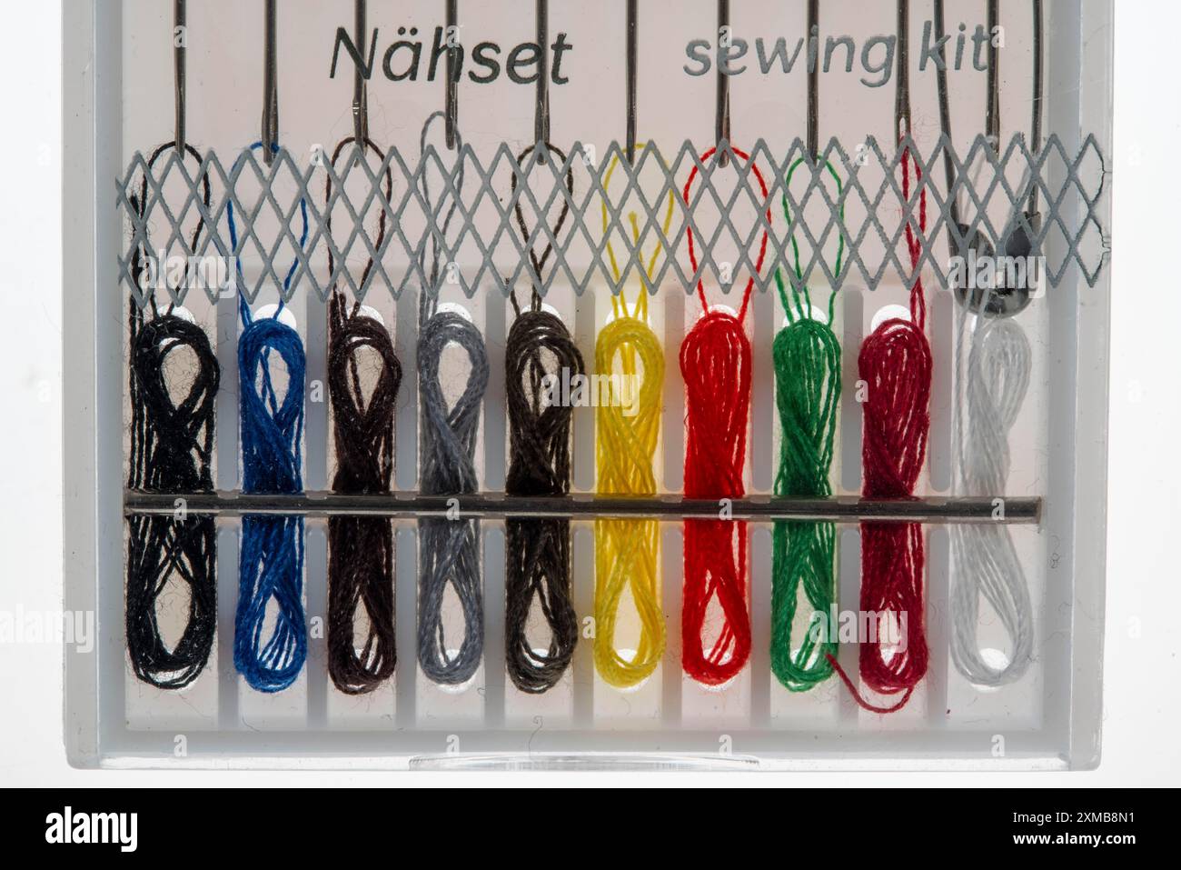 Sewing kit, sewing thread and sewing needles, already threaded, various ...