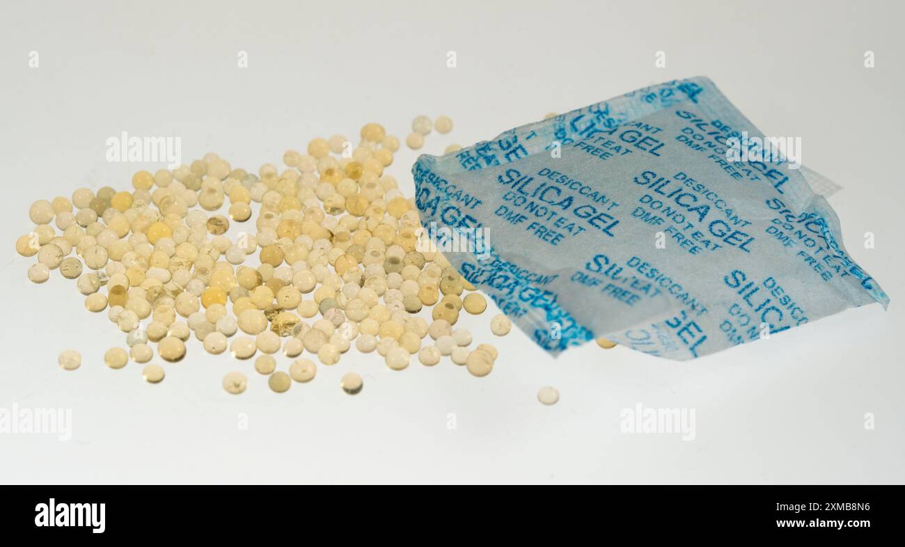 Silica gel, desiccant, is often used in packaging for technical devices ...