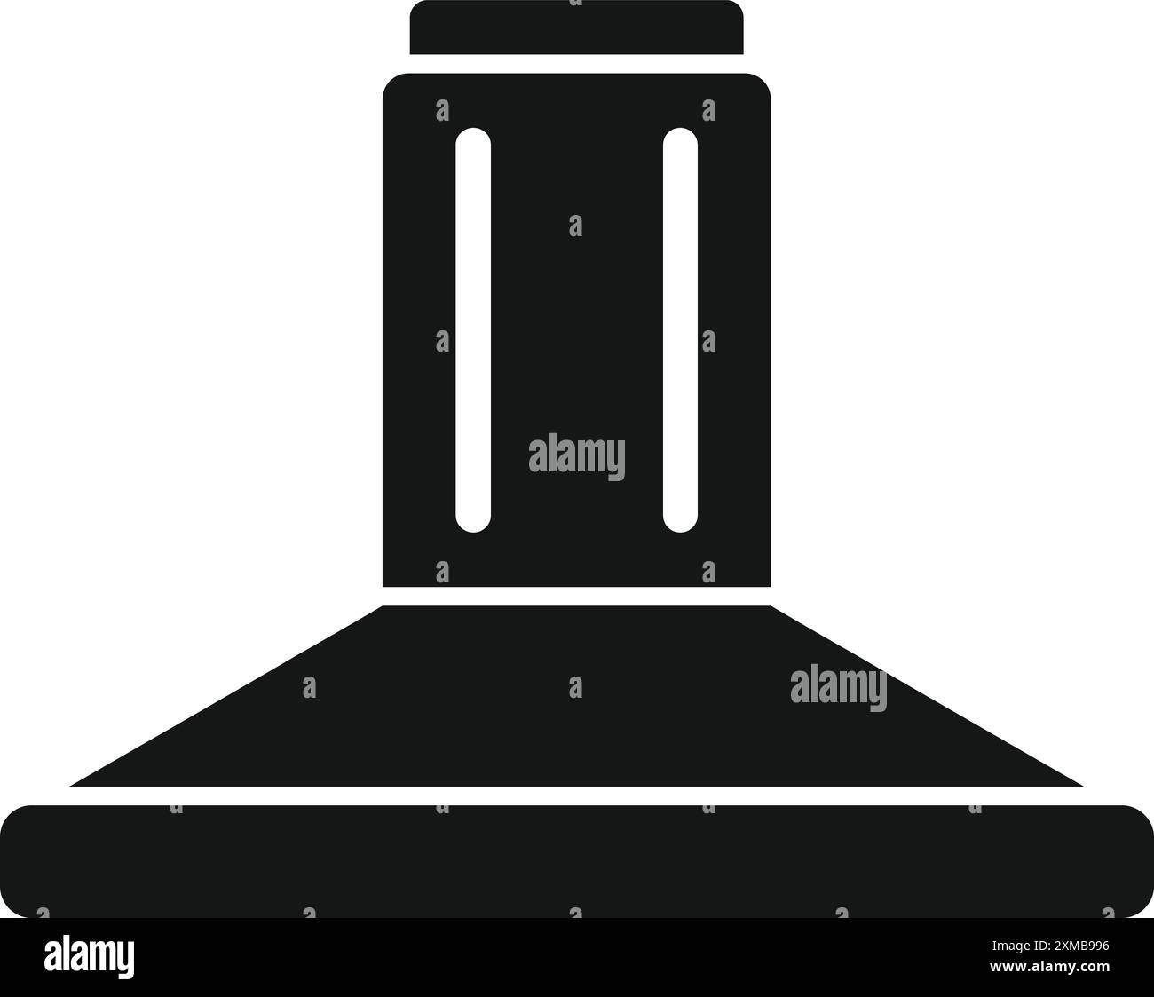 Modern kitchen exhaust hood removing steam icon in simple style ...