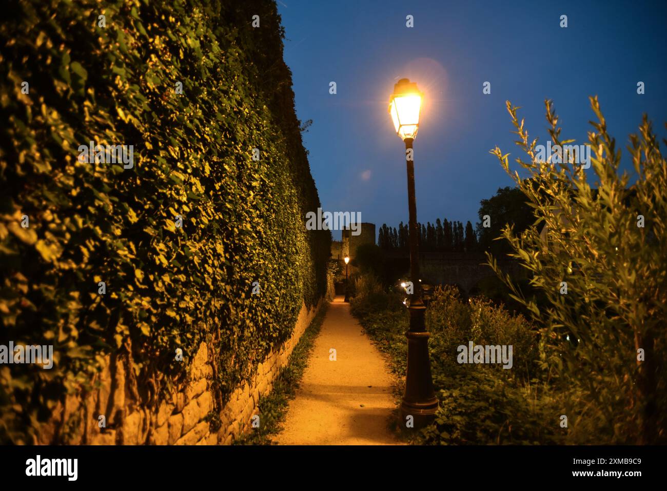 Walk along night city bridge hi-res stock photography and images - Alamy