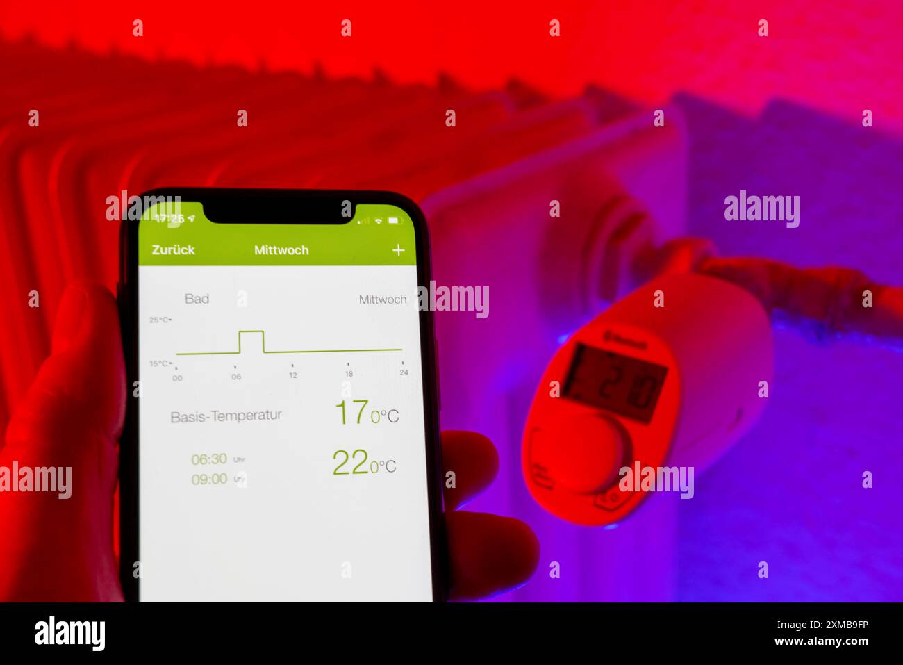 Smart Home application, control of heating, room temperature via ...